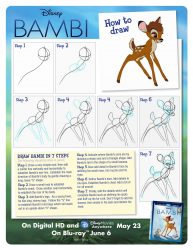 Bambi on Bluray with behind the scene clips, plus activity sheets