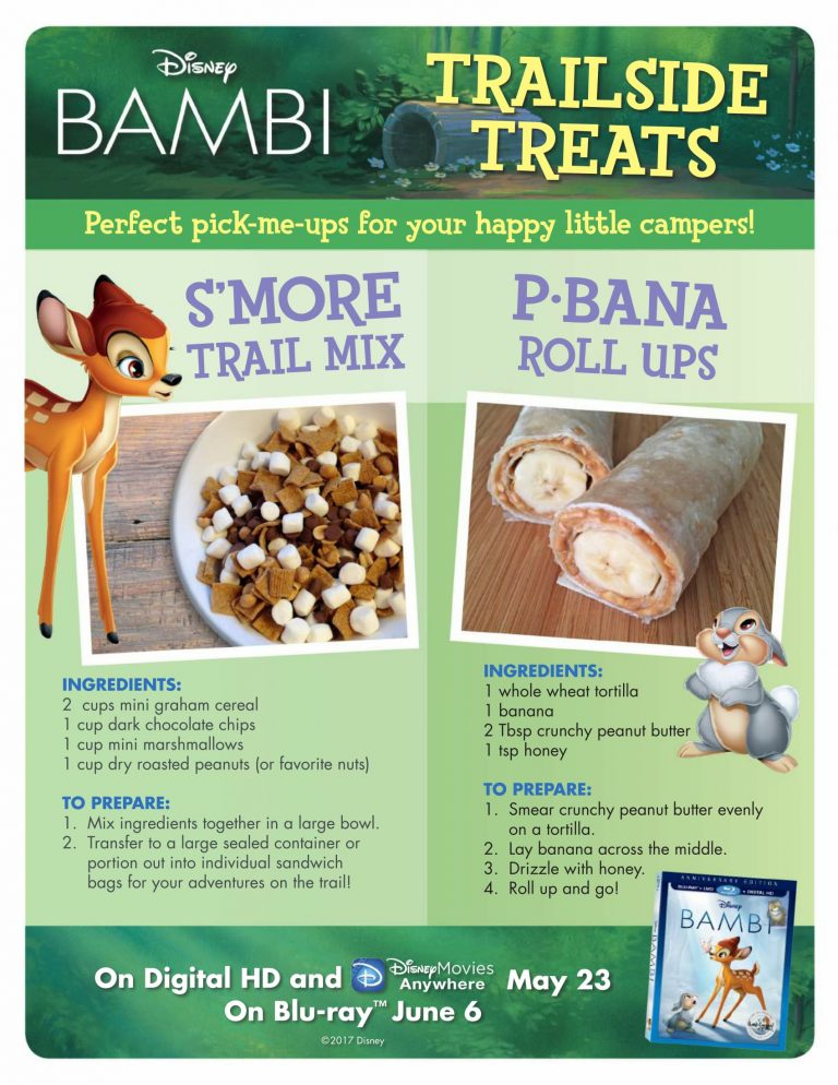 Bambi on Bluray with behind the scene clips, plus activity sheets