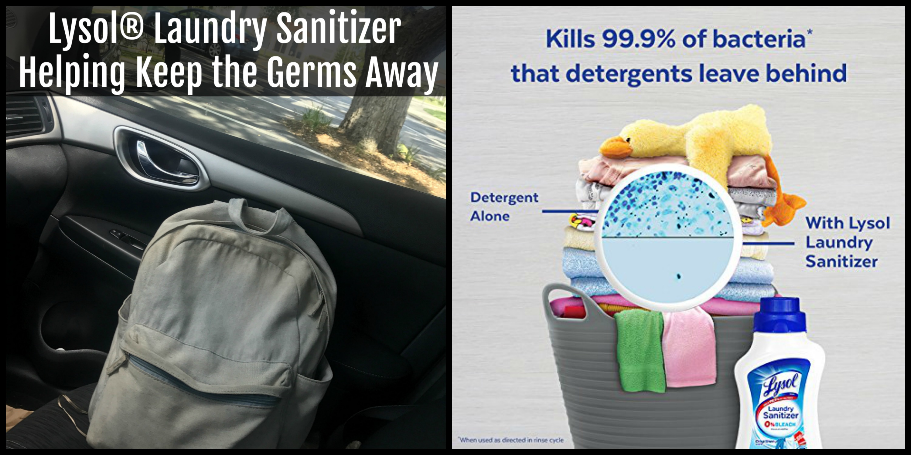 Lysol® Laundry Sanitizer Helping Keep the Germs Away