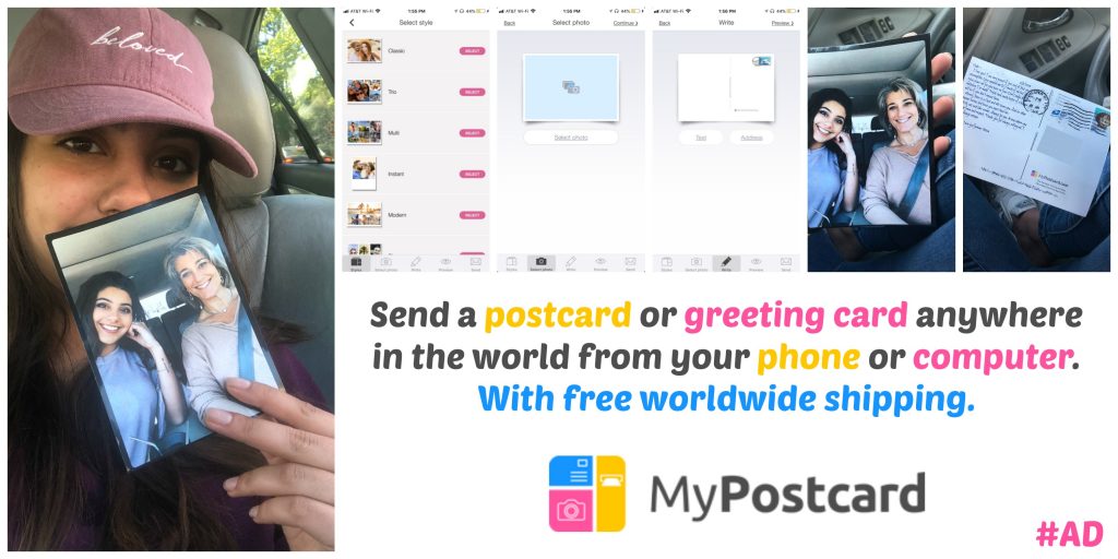 Postcard App via MyPostcard - send postcards all over world from phone