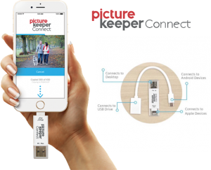 USB for iPhone Photos from Picture Keeper works for Androids too