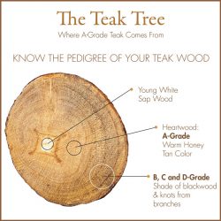Different Grades of Teak Wood: Westminster Teak uses only Grade A teak