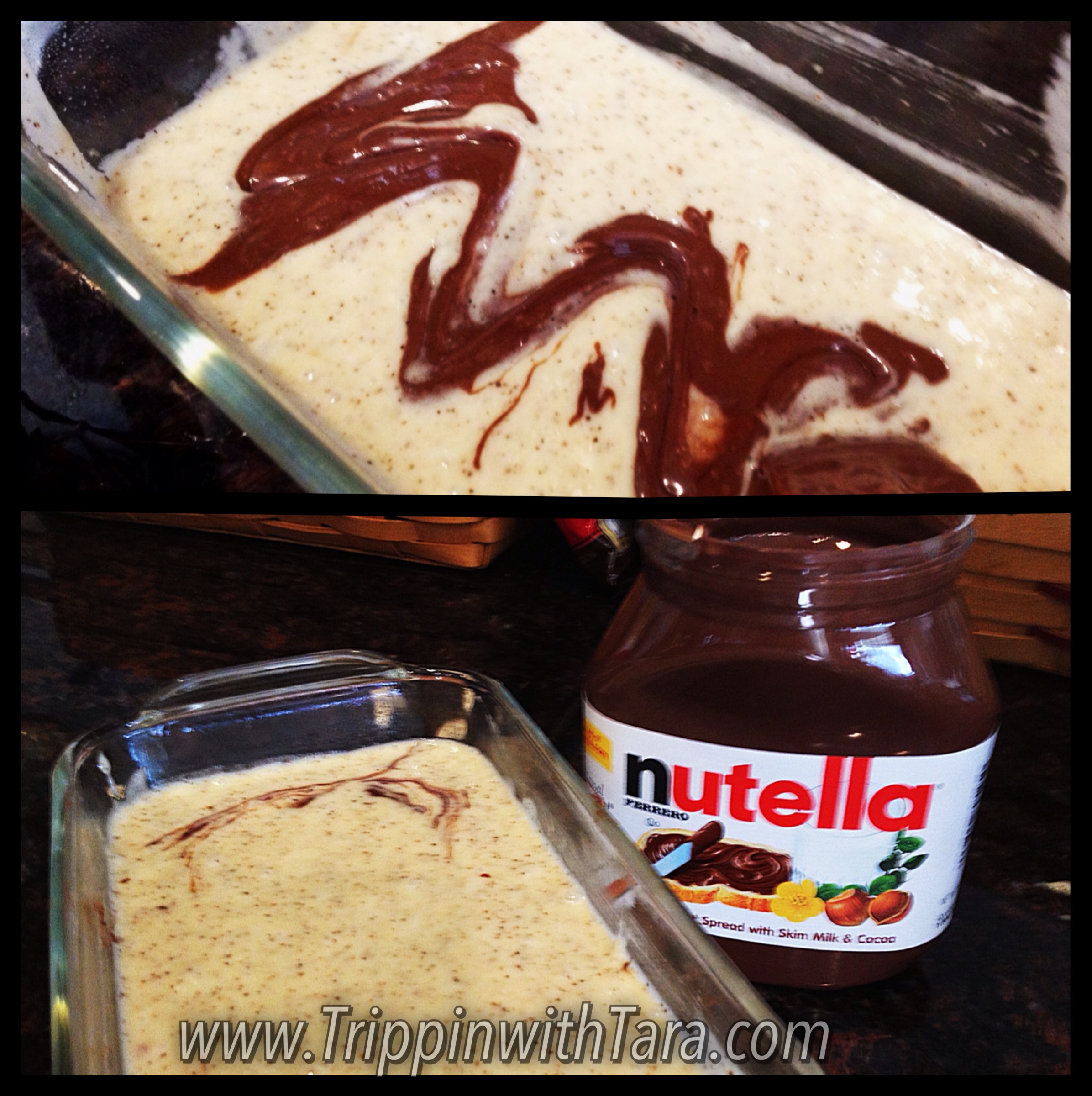 As you can see, super easy! Just a little Nutella in the middle ...